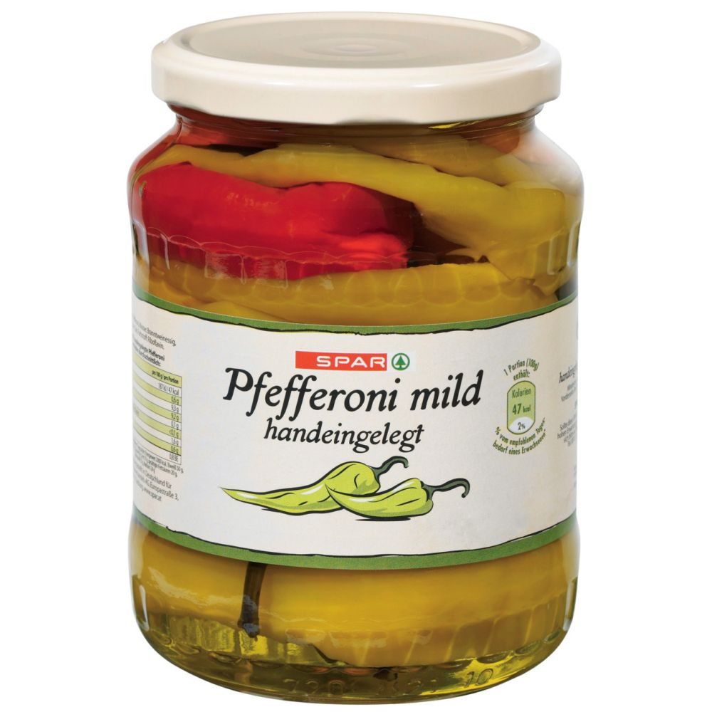 SPAR Pfefferoni mild handeingelegt 610 G online kaufen | INTERSPAR