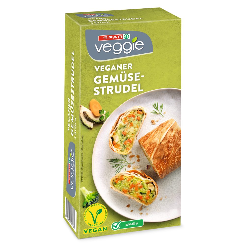 SPAR Veggie veganer Gemüsestrudel 3 Stück à 125g 375 G online kaufen ...
