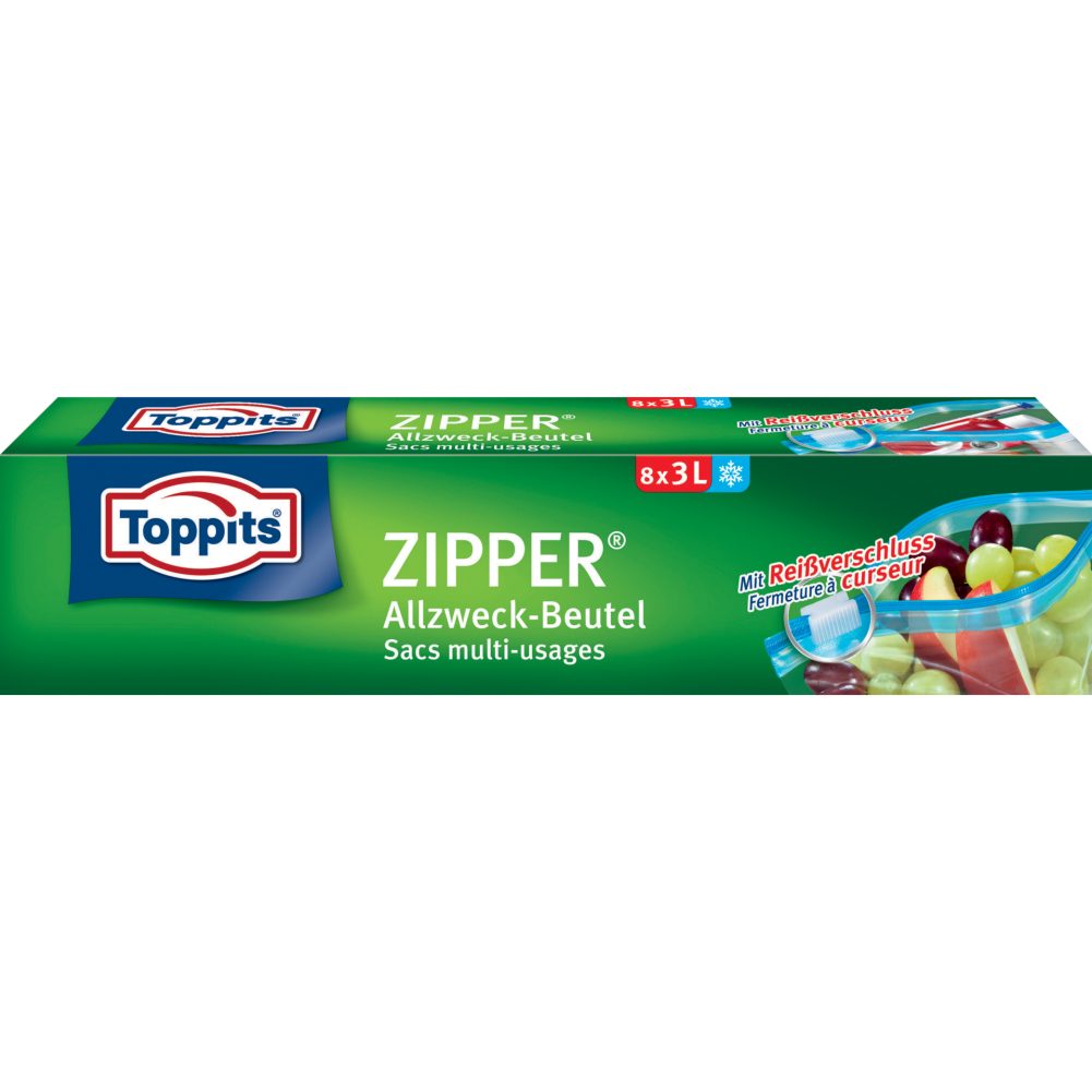 Toppits Zipper 3 Liter mit Standboden online kaufen | INTERSPAR
