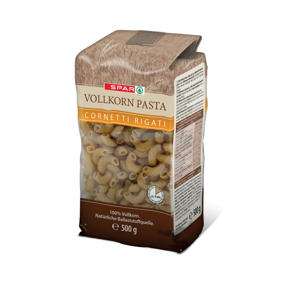 SPAR Vollkorn Pasta Cornetti Rigati 500 G online kaufen | INTERSPAR