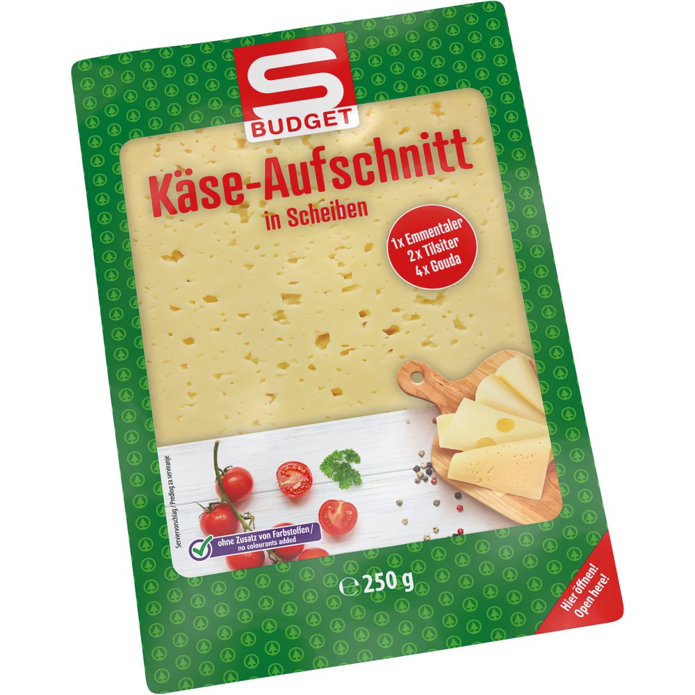 S-BUDGET Käse-Aufschnitt 3 Sorten 250 G online kaufen | INTERSPAR