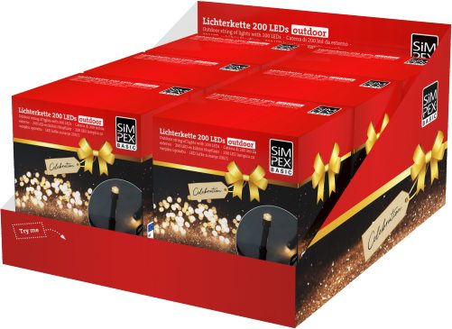 SIMPEX BASIC Celebration Lichterkette Outdoor 200 LED's | SPAR Produktwelt