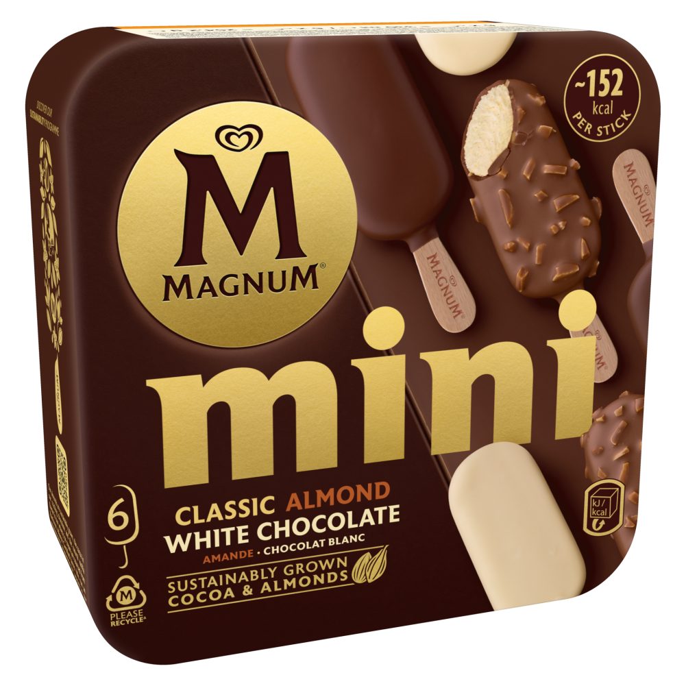 Eskimo Magnum Mini Classic_Almond_White Chocolate 6 Stück 330 ML online ...
