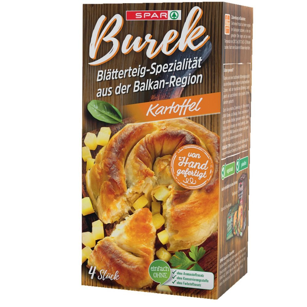 SPAR Burek Kartoffel 4 Stück 560 G online kaufen | INTERSPAR