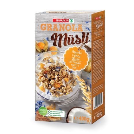 SPAR Granola Müsli Physalis, Kokos und Blüten 400 G online kaufen ...