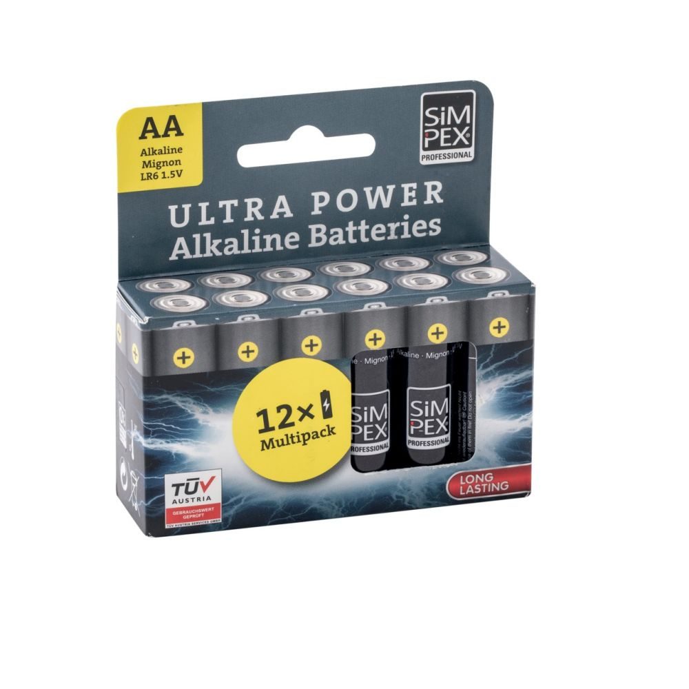 SIMPEX PROFESSIONAL Batterien Ultra Power Alkaline 12 Stück online ...