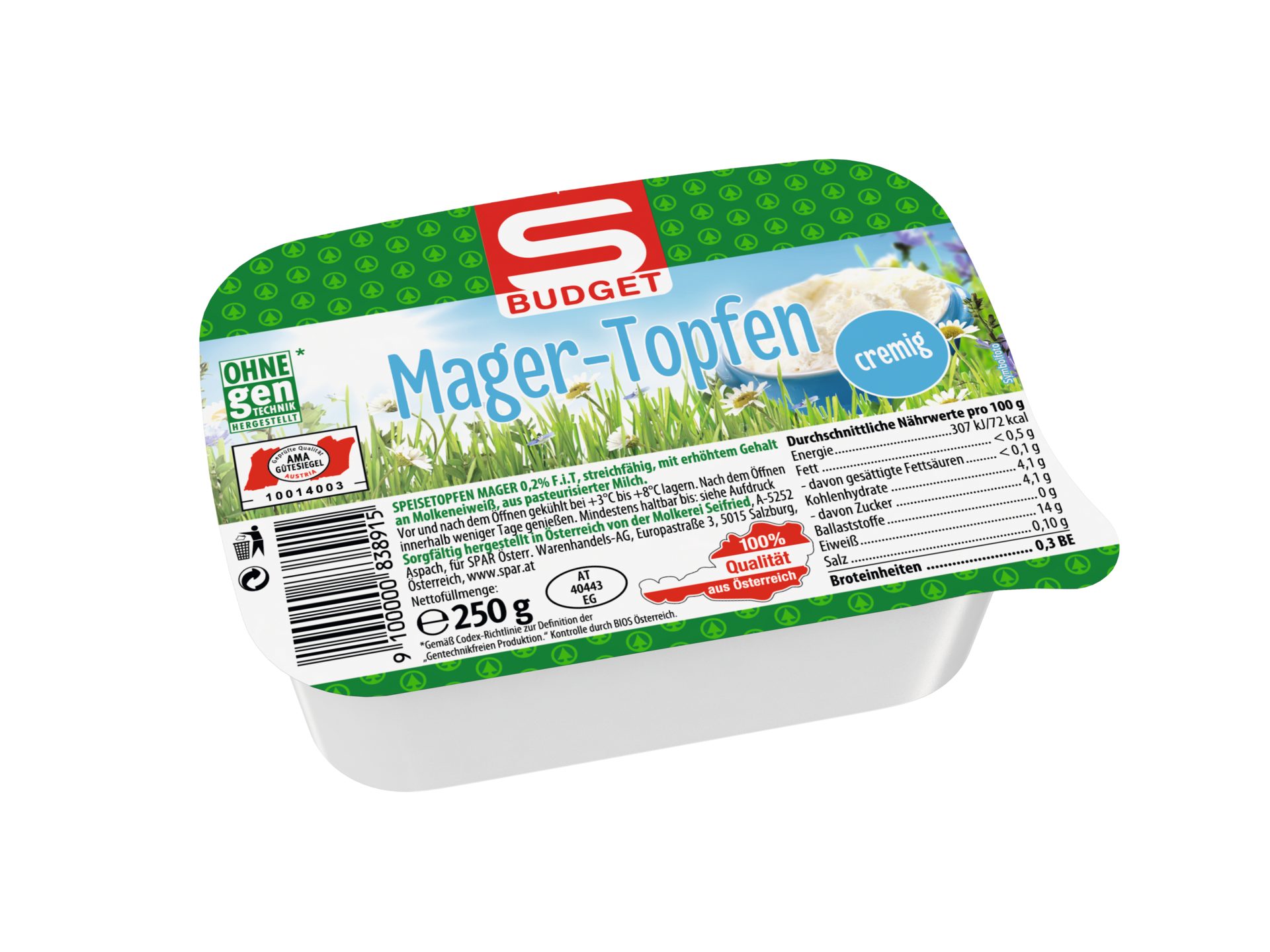 S-BUDGET Mager-Topfen | SPAR Produktwelt