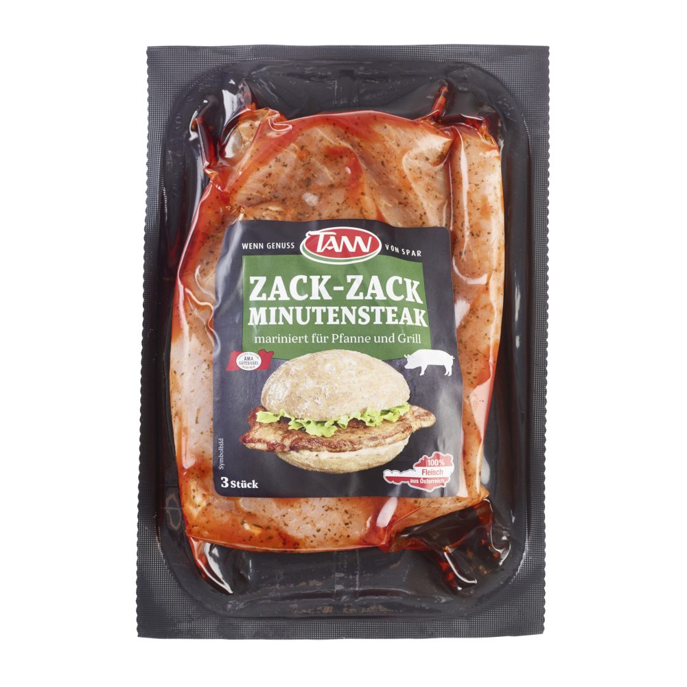 TANN Zack-Zack Minutensteak vom Schwein, mariniert 1 KG online kaufen ...