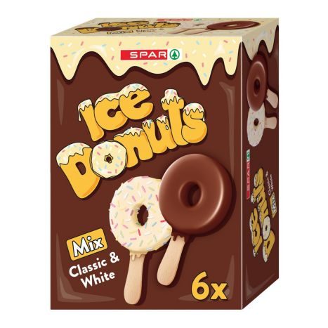 SPAR Ice Donuts Mix Classic & White 6 Stück 330 ML online kaufen ...