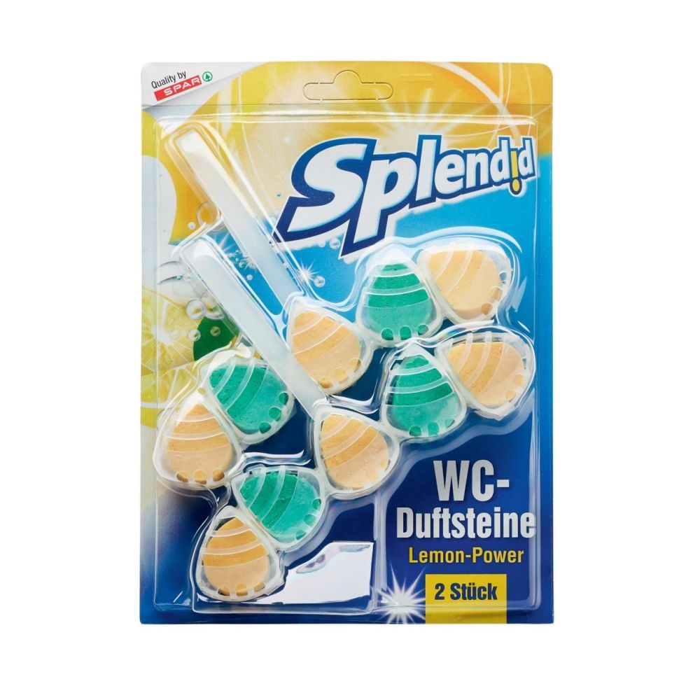 Splendid WC-Duftsteine Lemon-Power 2 Stück online kaufen | INTERSPAR