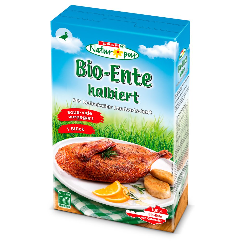 SPAR Natur*pur Bio-Ente halbiert 1 Stück 1 KG online kaufen | INTERSPAR