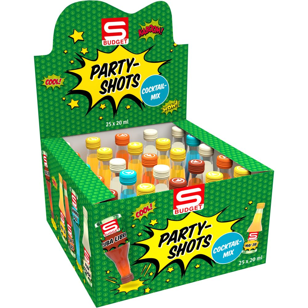 S-BUDGET Party-Shots Cocktail-Mix 0,5 L online kaufen | INTERSPAR