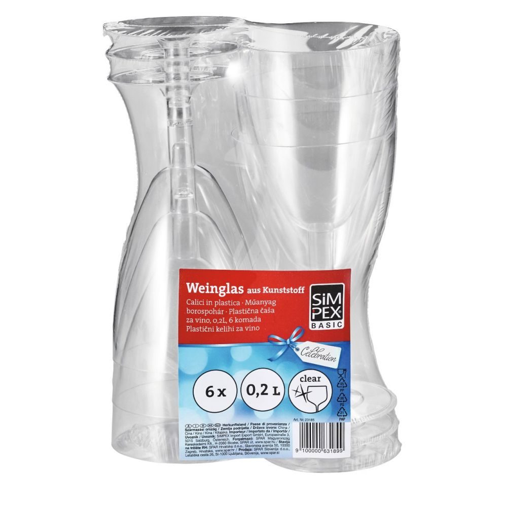 SIMPEX BASIC Celebration Weinglas 0,2 Liter 6 Stück online kaufen ...