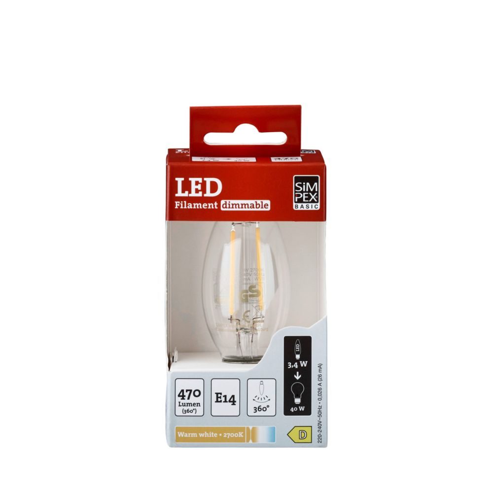 SIMPEX BASIC LED Kerze E14 40W klar online kaufen | INTERSPAR