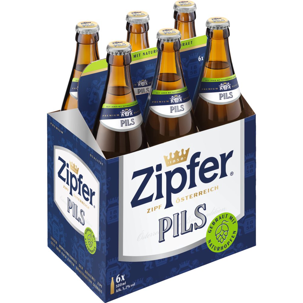 Zipfer Pils 6x0,5lt. 3.000 ML MEHRWEG online kaufen | INTERSPAR
