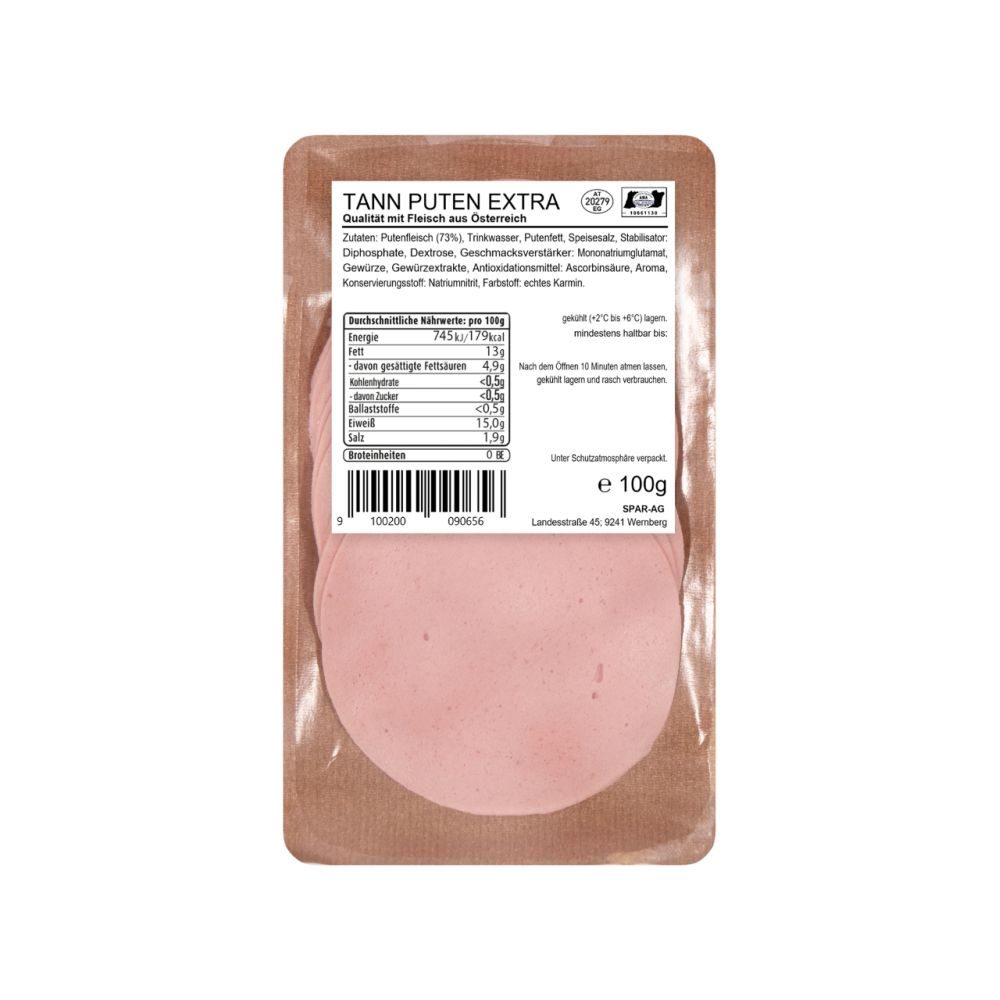 TANN Puten Extrawurst per Packung 100 G online kaufen | INTERSPAR