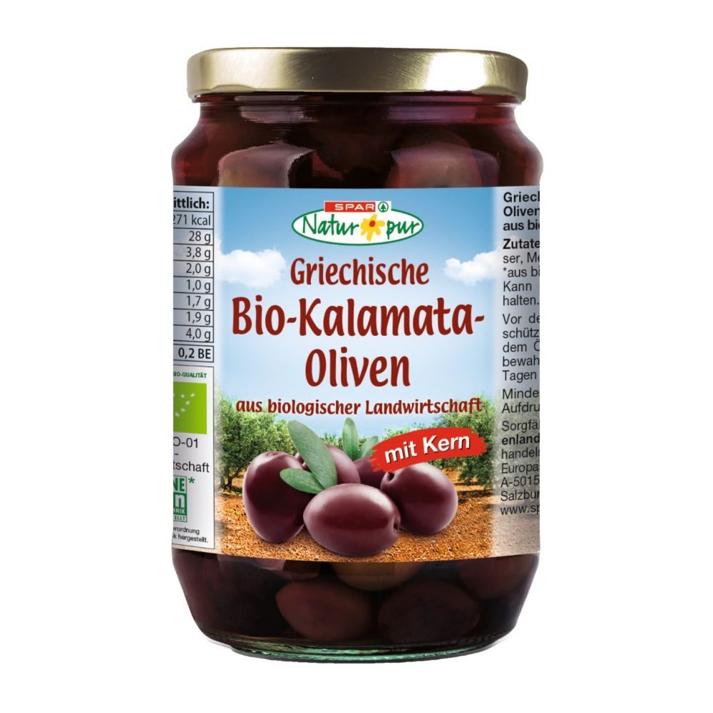 SPAR Natur*pur Griechische Bio-Kalamata Oliven 350 G online kaufen | INTERSPAR
