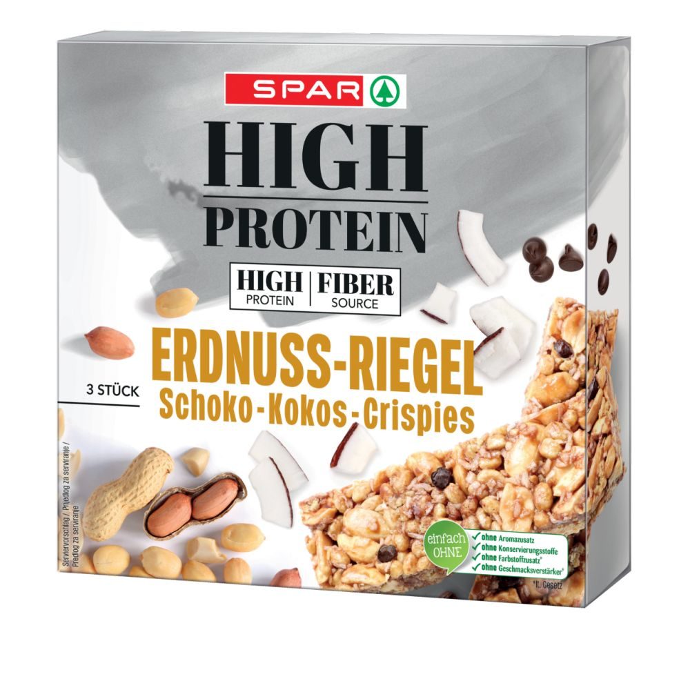 SPAR High Protein Erdnuss-Riegel Schoko-Kokos-Crispies 90 G online ...