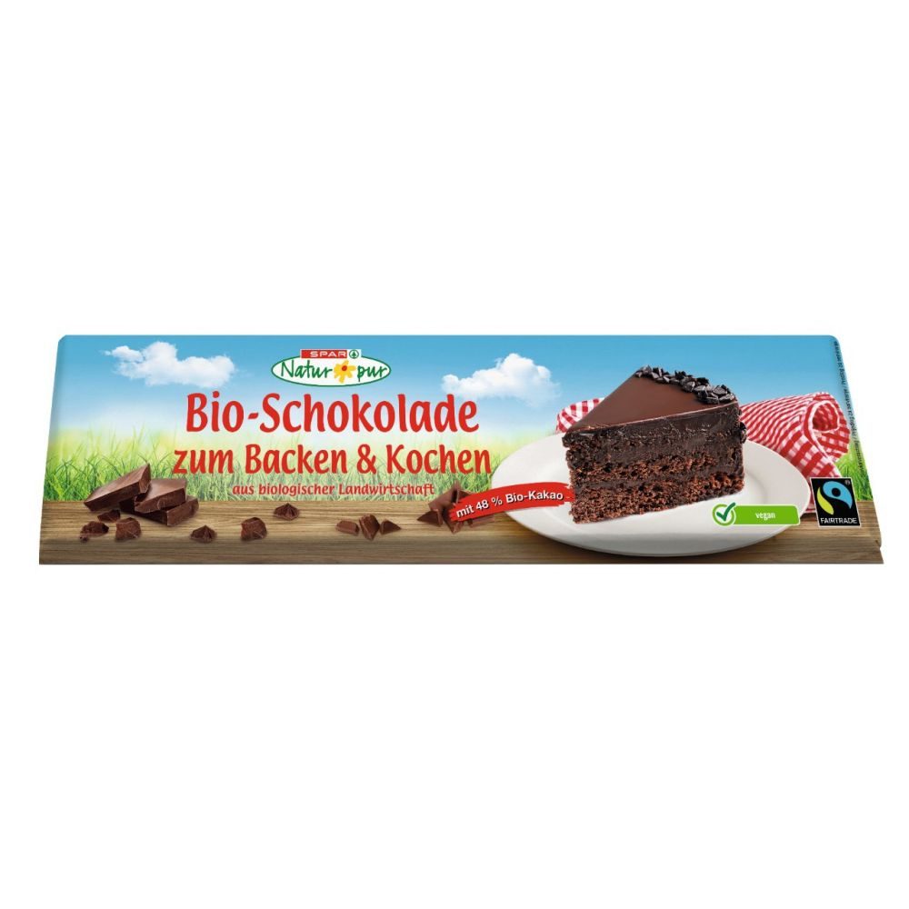 SPAR Natur*pur Bio-Schokolade zum Kochen & Backen 250g 250 G online ...