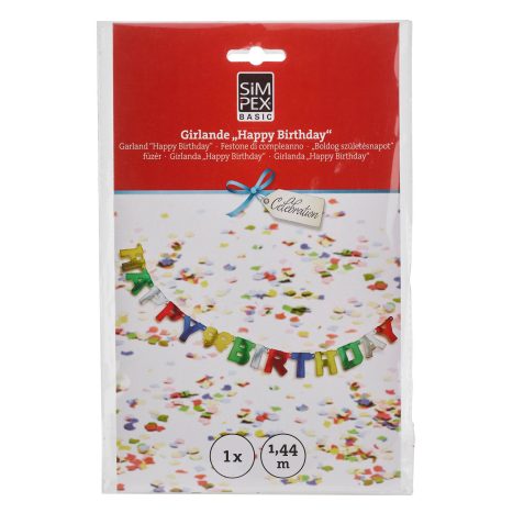 SIMPEX BASIC Celebration Partykette Happy Birthday online kaufen ...