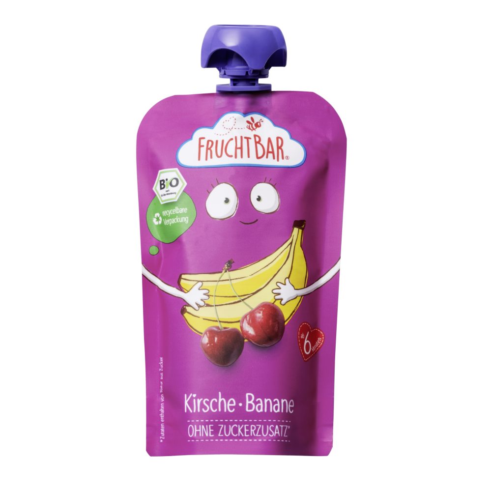 FruchtBar Bio-Fruchtpüree Quetschie Kirsche-Banane 120 G online kaufen ...