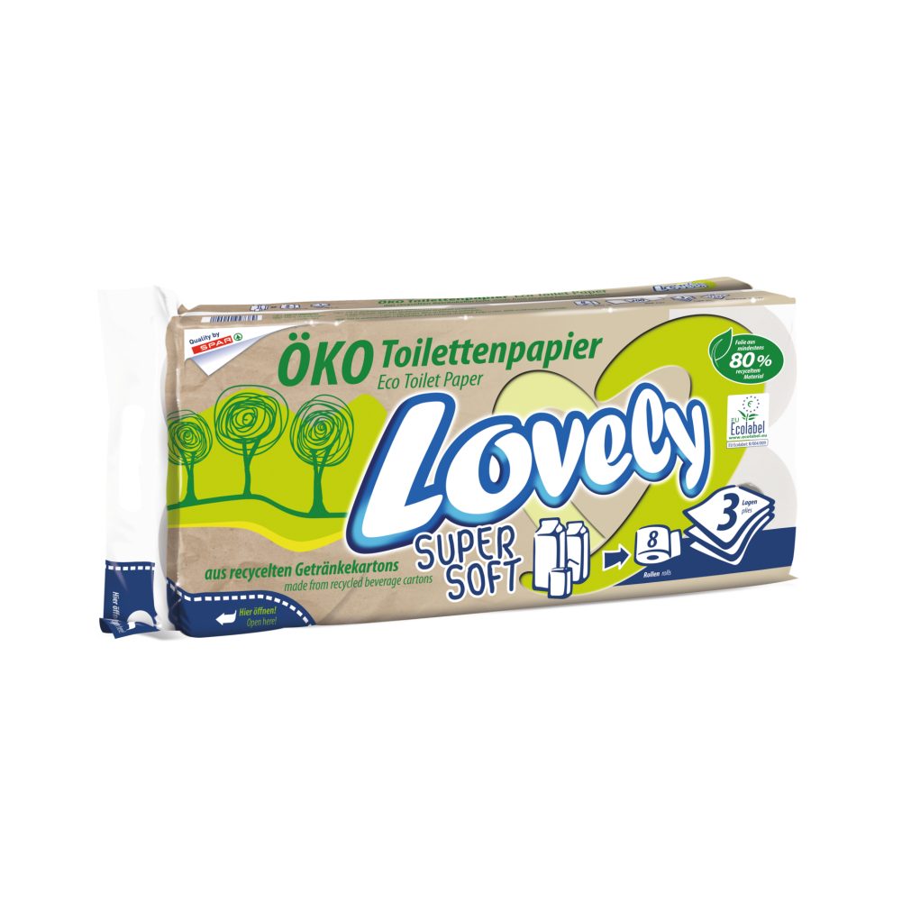 Lovely ÖKO Toilettenpapier 8 Rollen online kaufen | INTERSPAR
