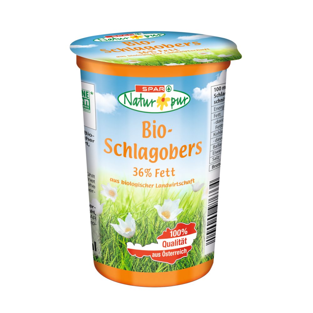SPAR Natur*pur Bio-Schlagobers 36% Fett 250 ML online kaufen | INTERSPAR