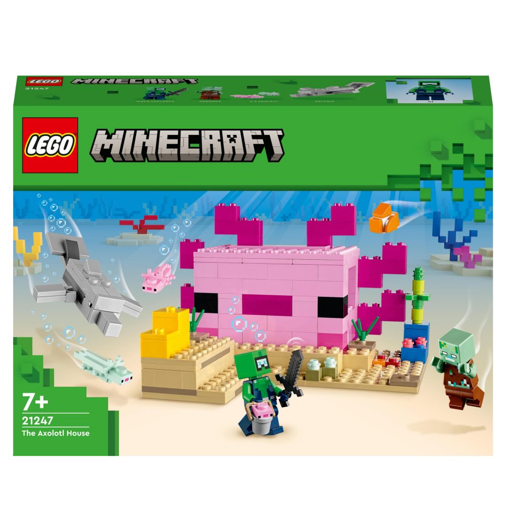 LEGO Minecraft Das Axolotl-Haus 21247 online kaufen | INTERSPAR