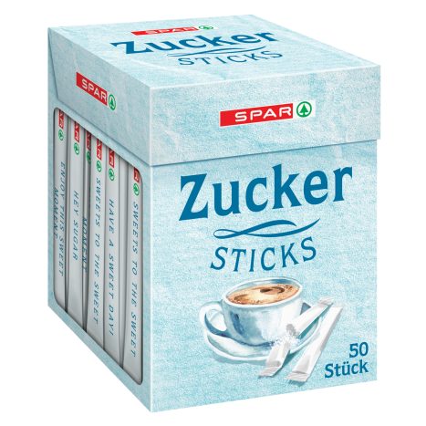 SPAR Zucker Sticks 50 Stück 250 G online kaufen | INTERSPAR