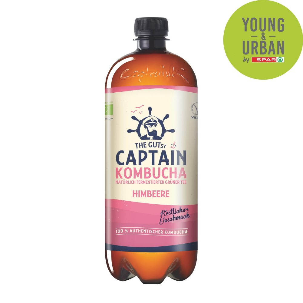 The GUTsy Captain Kombucha Himbeere 1 L EINWEG online kaufen | INTERSPAR