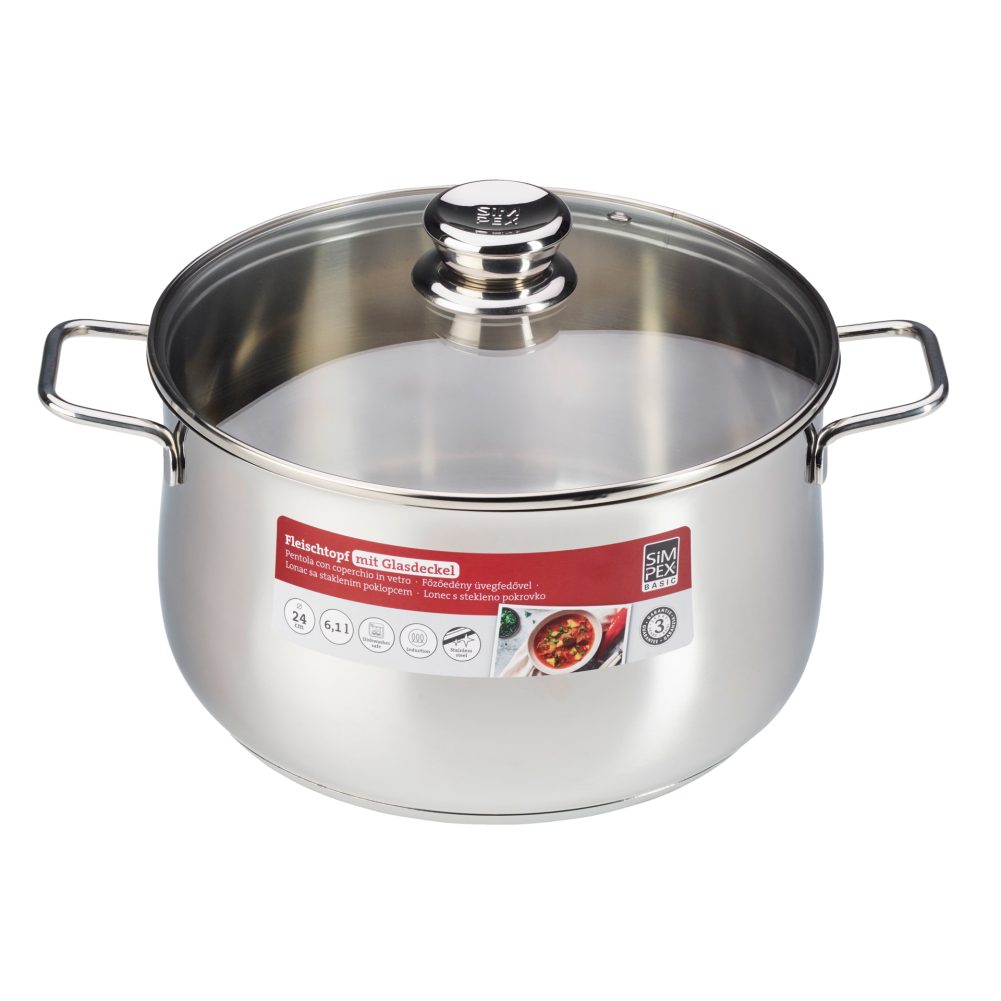 SIMPEX Basic Fleischtopf 24 cm mit Deckel online kaufen | INTERSPAR