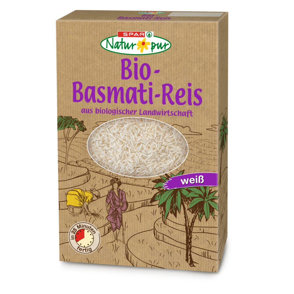 SPAR Natur*pur Bio-Basmati-Reis weiß 1 KG online kaufen | INTERSPAR