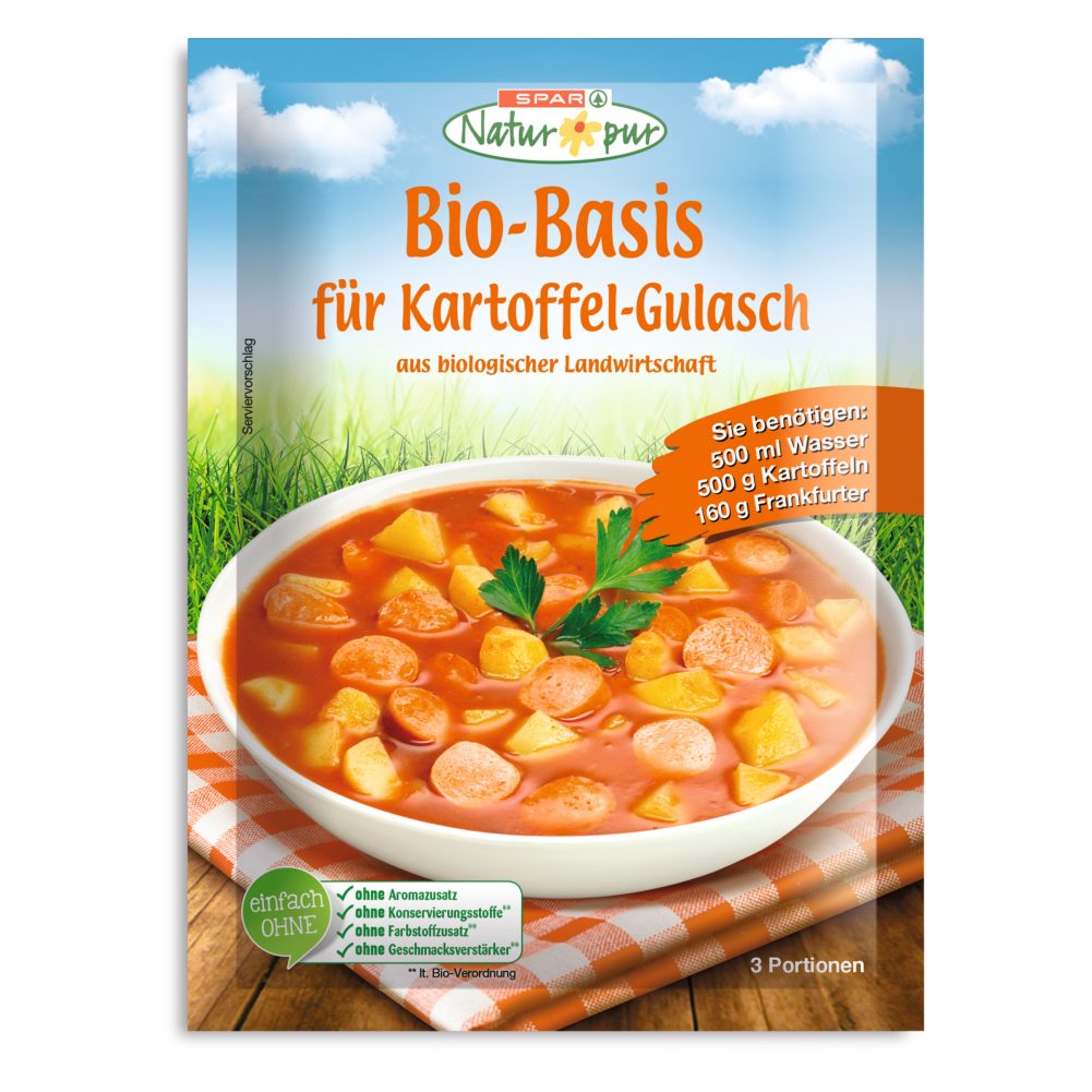 SPAR Natur*pur Bio-Basis für Kartoffel-Gulasch 3 Portionen online ...