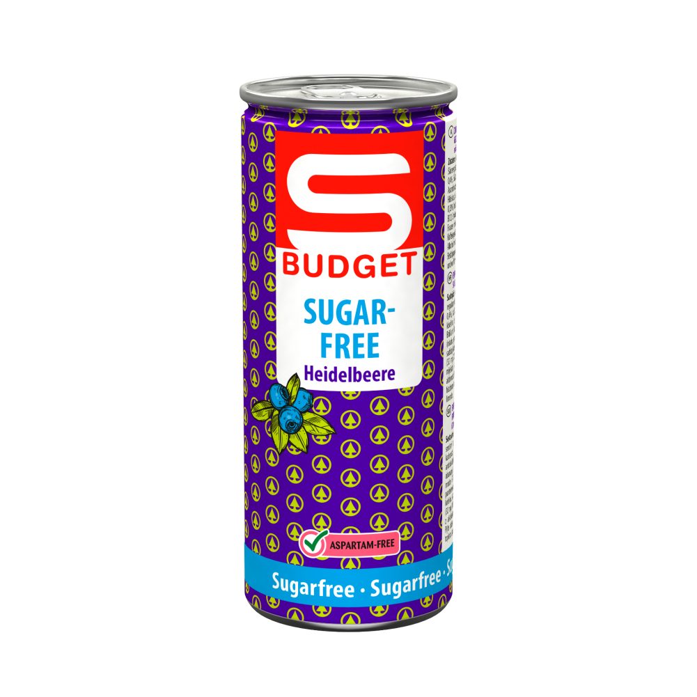 S-BUDGET Energydrink Sugarfree Heidelbeere 250 ML EINWEG online kaufen ...