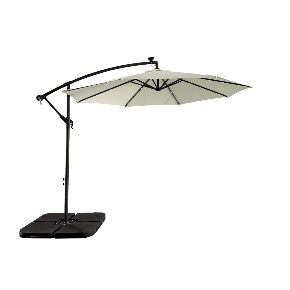 Sonnenschirm Banana inkl. Solar LED-Licht online kaufen | INTERSPAR