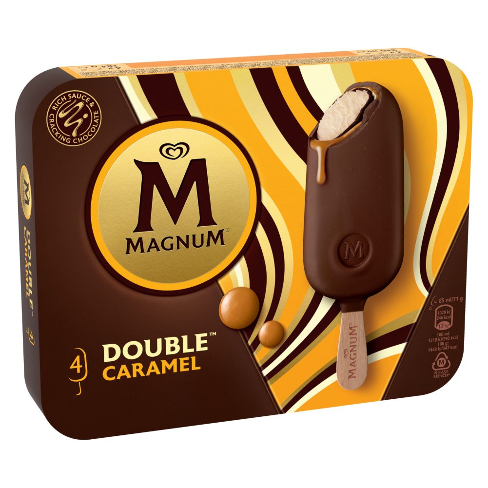 Eskimo Magnum Double Caramel 4 Stück 340 ML online kaufen | INTERSPAR