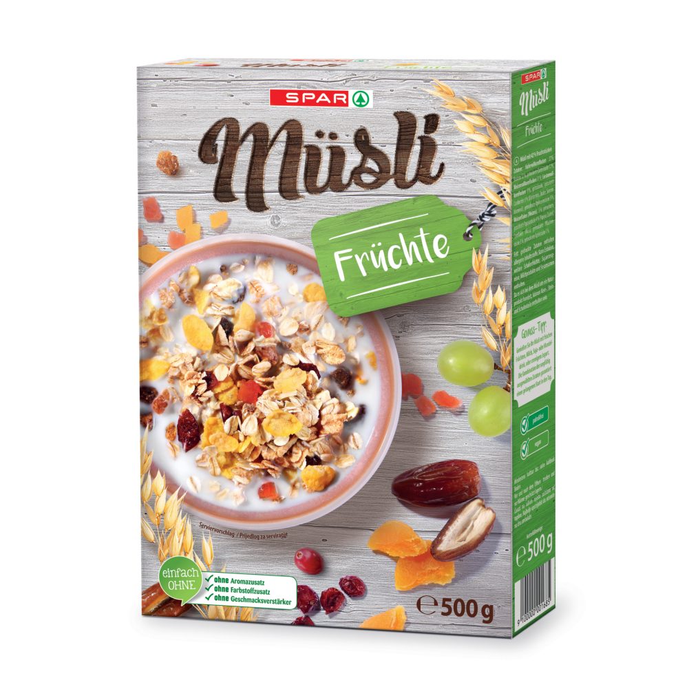 SPAR Müsli Früchte 500 G online kaufen | INTERSPAR