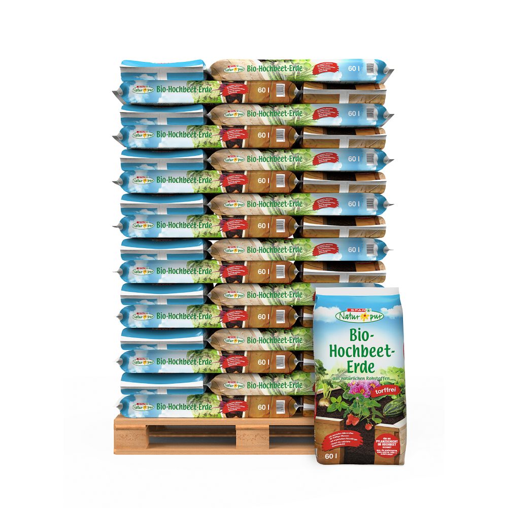SPAR Natur*pur BIO Hochbeeterde 60l Volle Palette 42 Säcke online ...