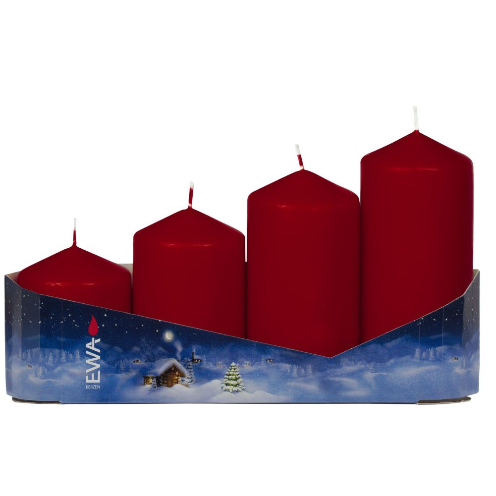 Jeka 4er Adventstumpen abgestuft, rubin online kaufen | INTERSPAR