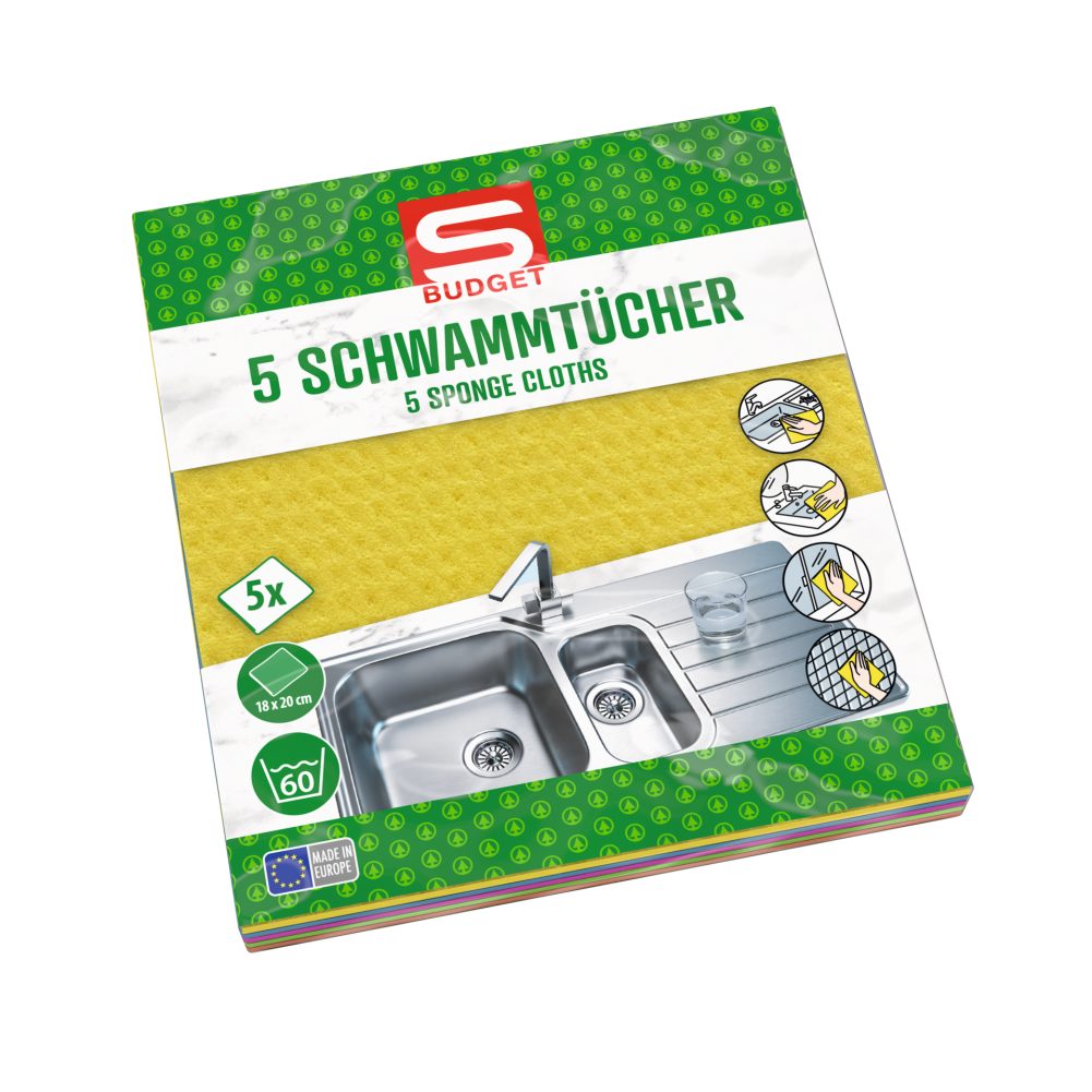 S-BUDGET Schwammtuch 5 Stück online kaufen | INTERSPAR