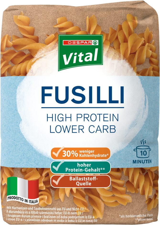 SPAR Vital Vital Fusilli High Protein - Lower Carb | SPAR Produktwelt