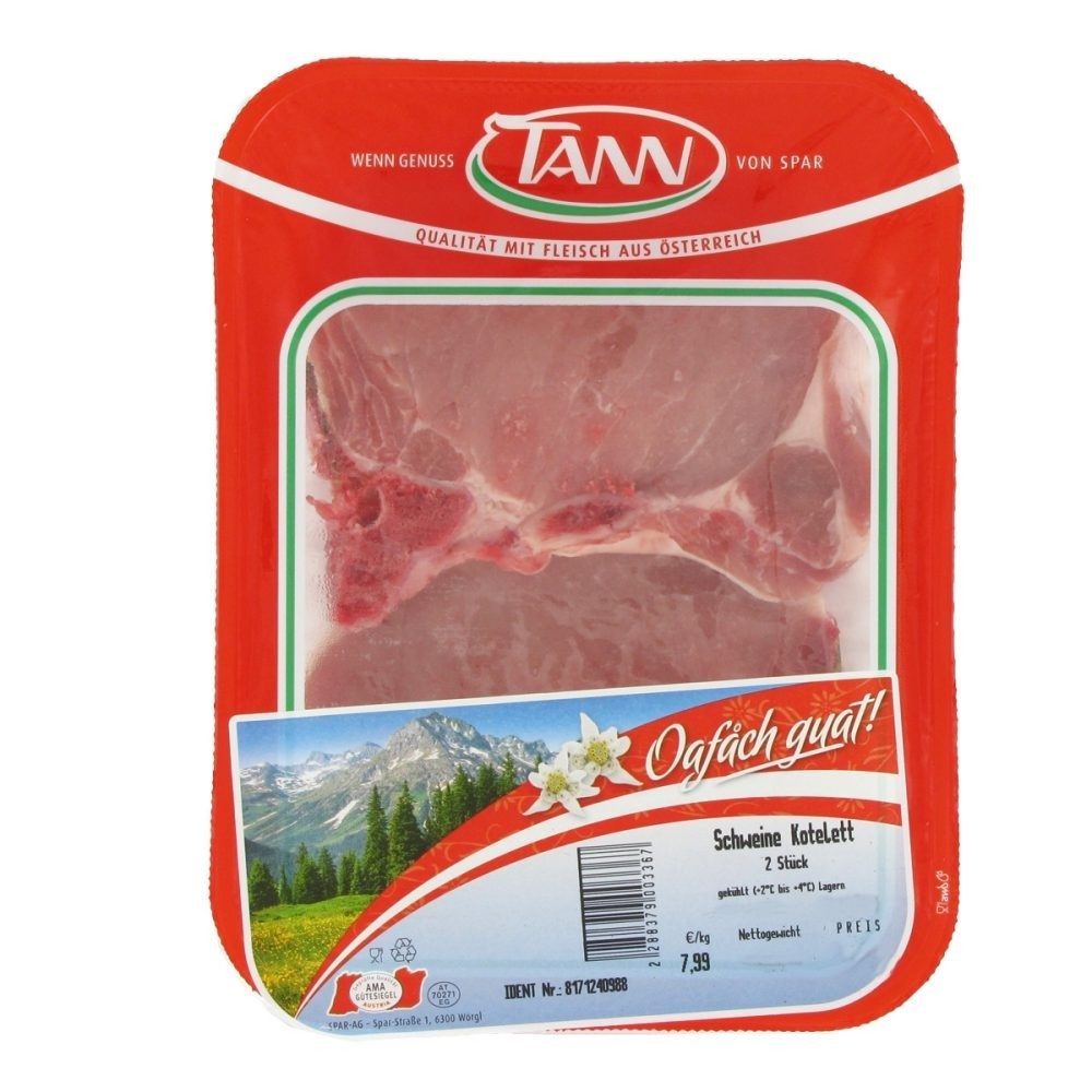 TANN Schweins-Kotelett 1 KG online kaufen | INTERSPAR