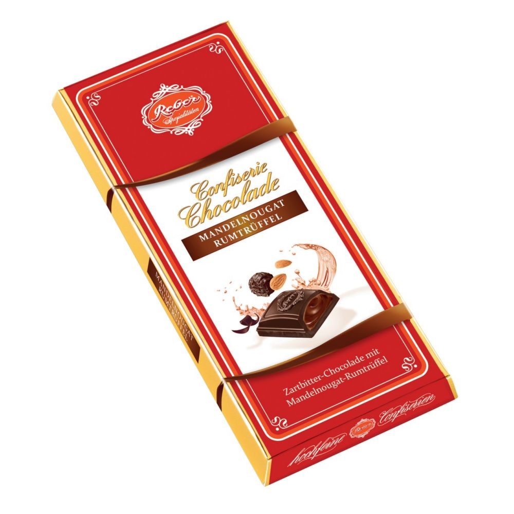 Reber Confiserie Chocolade Mandelnougat Rumtrüffel 100 G online kaufen ...
