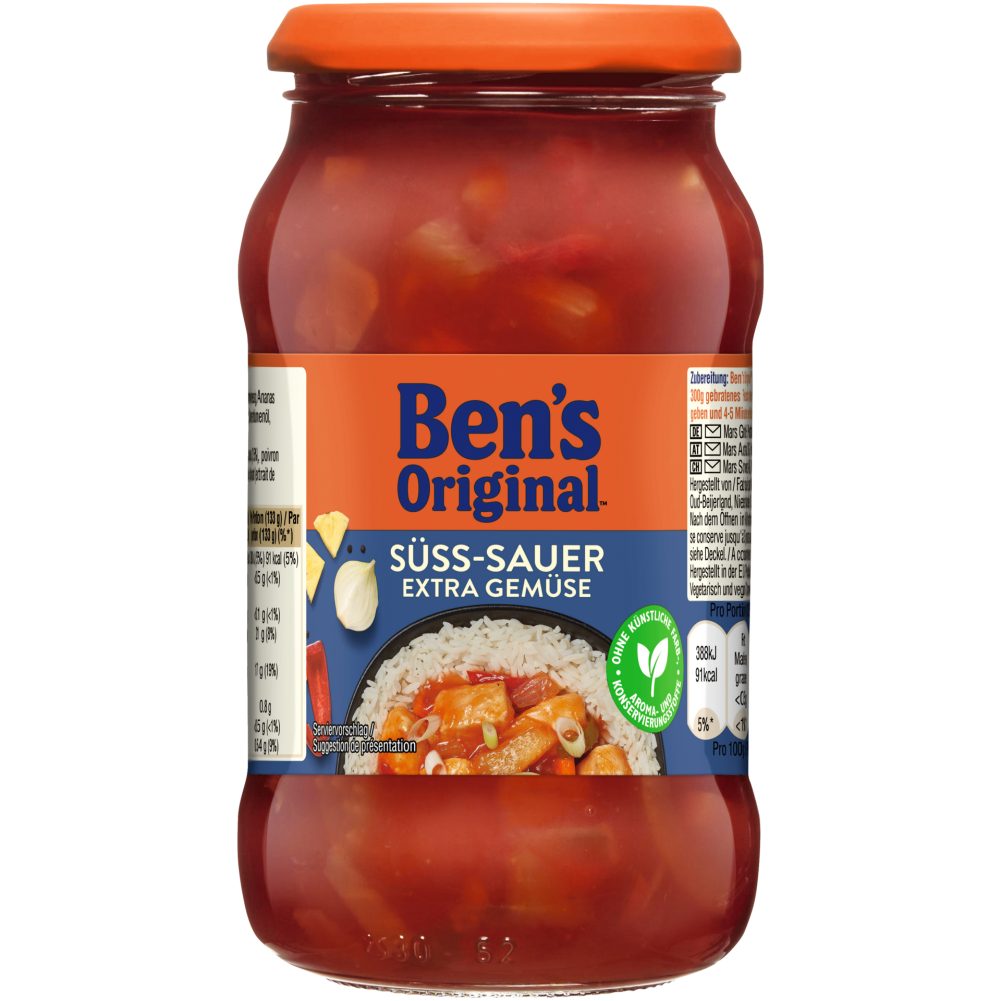 BEN’s ORIGINAL Sauce Süß-Sauer extra Gemüse 400 G online kaufen | INTERSPAR