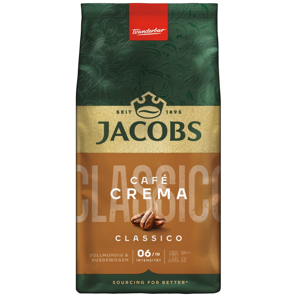 Jacobs Caffe Crema classico ganze Bohne 500 G online kaufen | INTERSPAR