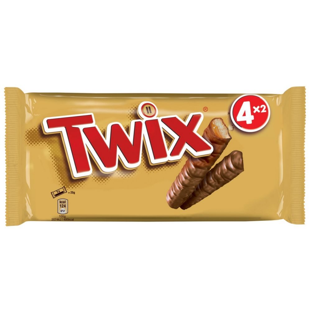 Twix - 4 x (2 x 25g) 200 G