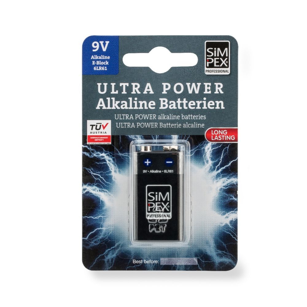 SIMPEX PROFESSIONAL Batterie Alkaline E-Block 9 V 1 Stück online kaufen ...
