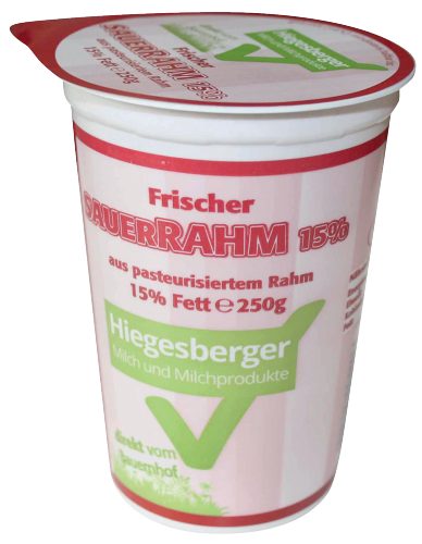 Hiegesberger Sauerrahm 15% Fett | SPAR Produktwelt