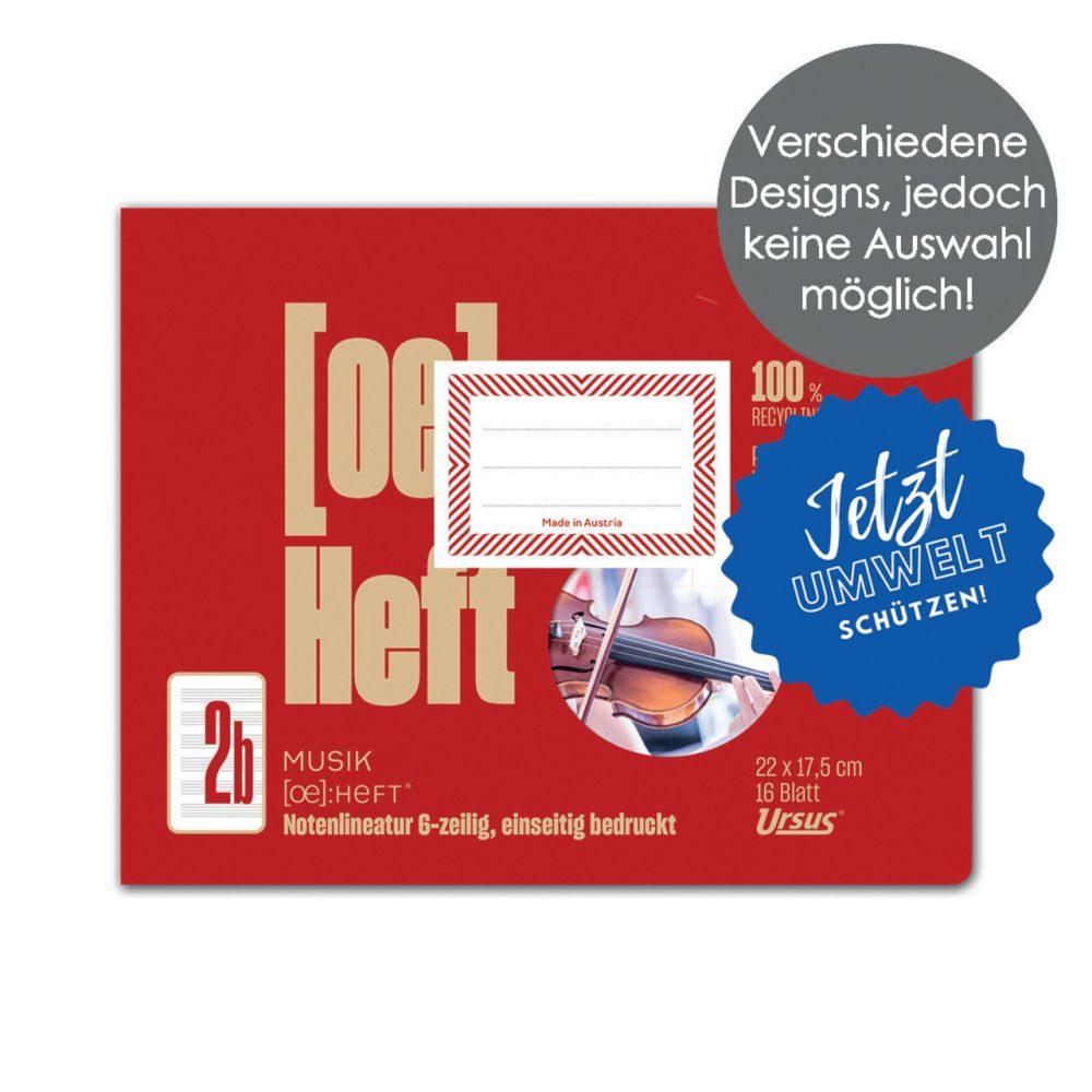 Format OE Musikheft quer 16 Blatt Musikheft 16 Blatt online kaufen ...