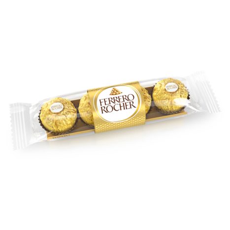 Ferrero Rocher tejcsokoladeval es mogyorodarabkakkal boritott ropogos ostya lagy toltelekkel 50 g SPAR ONLINE SHOP